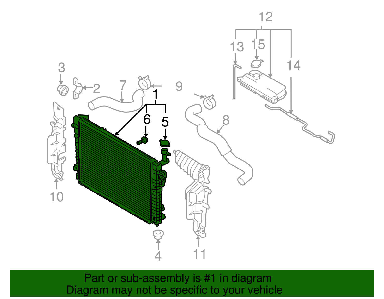 Genuine OEM Radiator Assembly Part# 25310-2E450 Fits 2005-2009 Hyundai ...