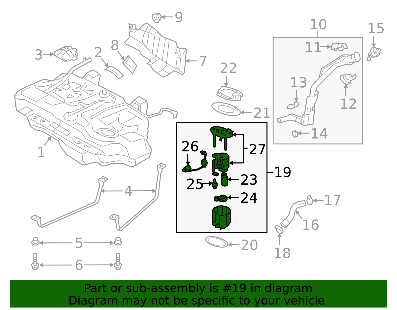2019-2025 Mazda 3 Fuel Pump Assembly PX9R-13-35X | Real Mazda Parts