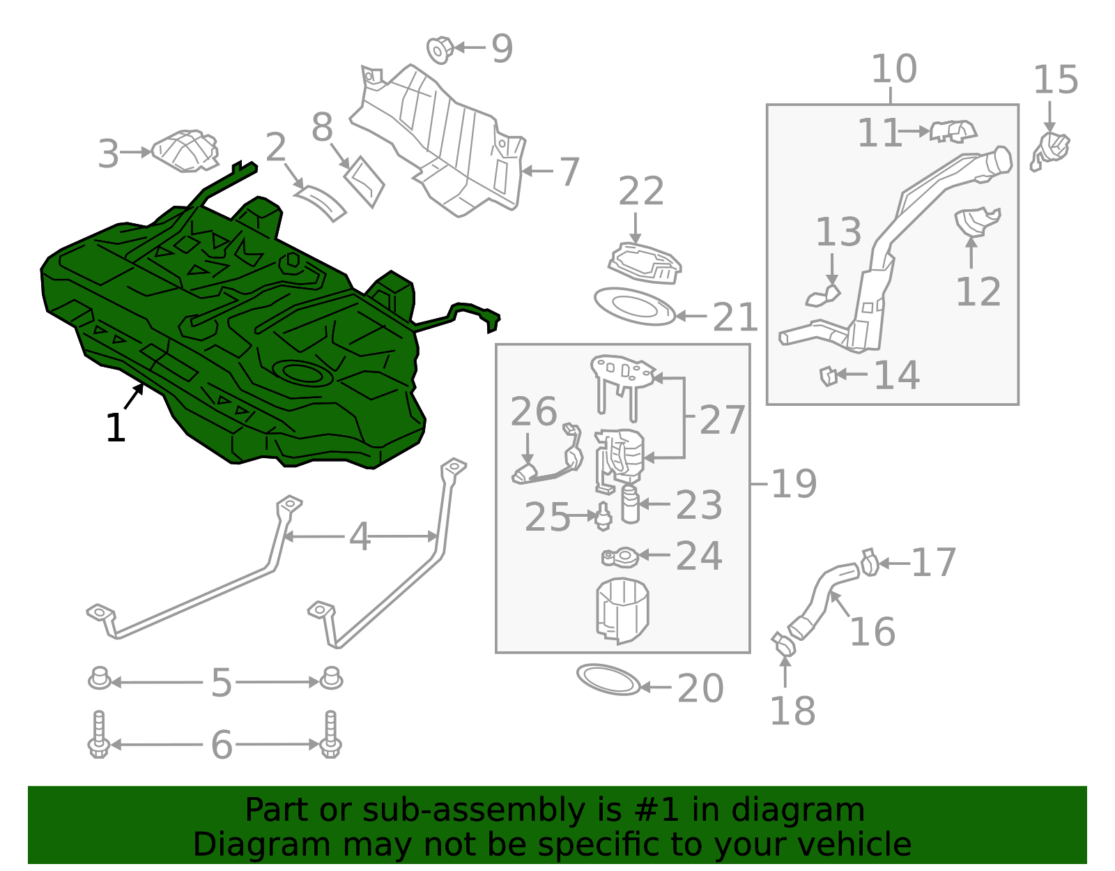 BDTS-42-110F - Mazda Fuel Tank 2019-2024 Mazda 3 | Performance Auto Parts
