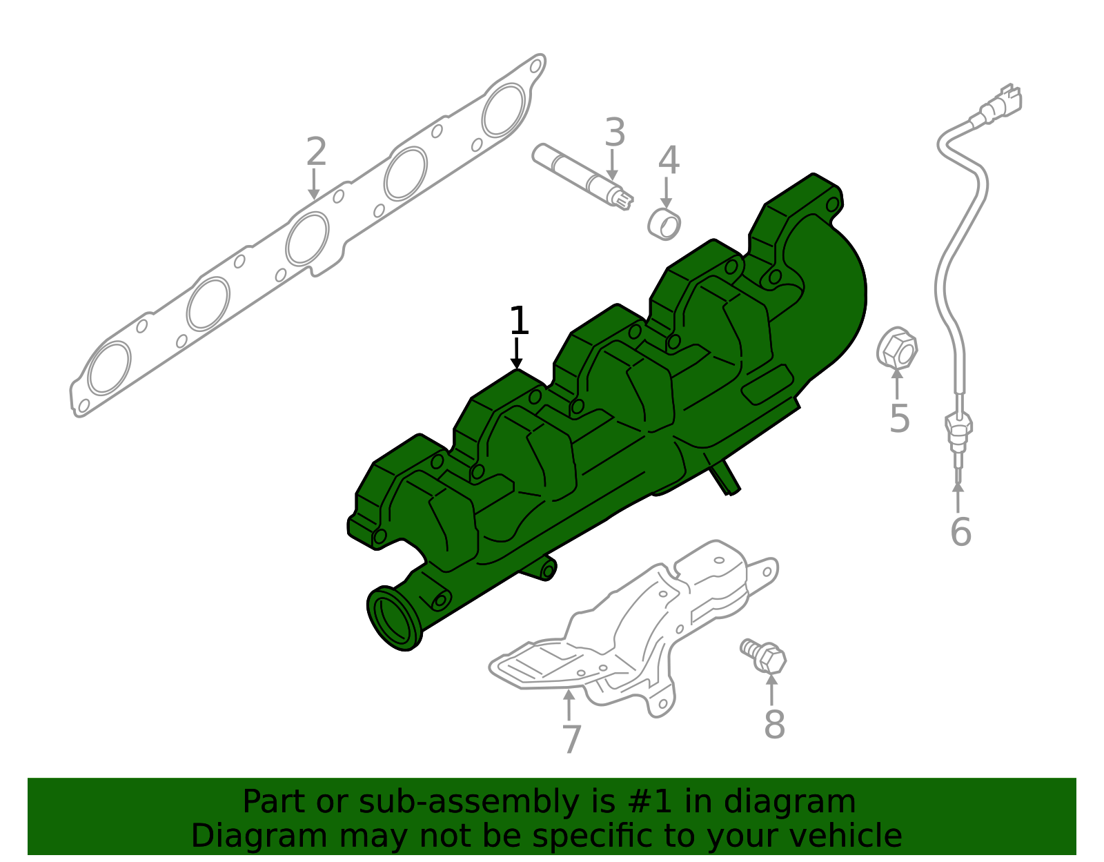 2015-2019 Ford Exhaust Manifold CK4Z-9430-A | TascaParts.com