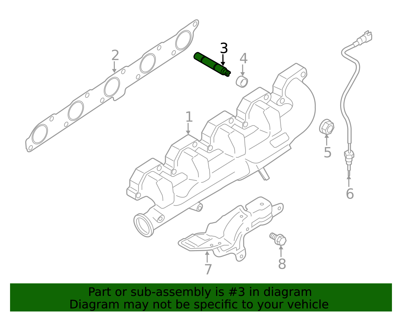 2015-2019 Ford | Manifold Stud | W715587-S442 | Walls' Ford Parts