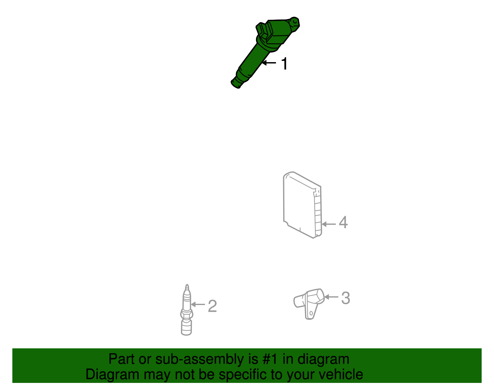 2004-2010 Toyota Direct Ignition Coil 90919-02246 | Toyota Parts Express