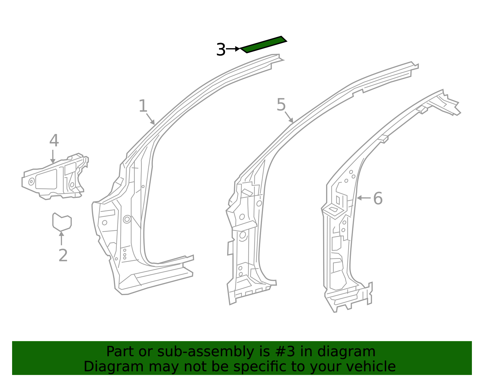 2016-2025 Toyota Tacoma Center Pillar & Rocker Seal 62475-04020 ...