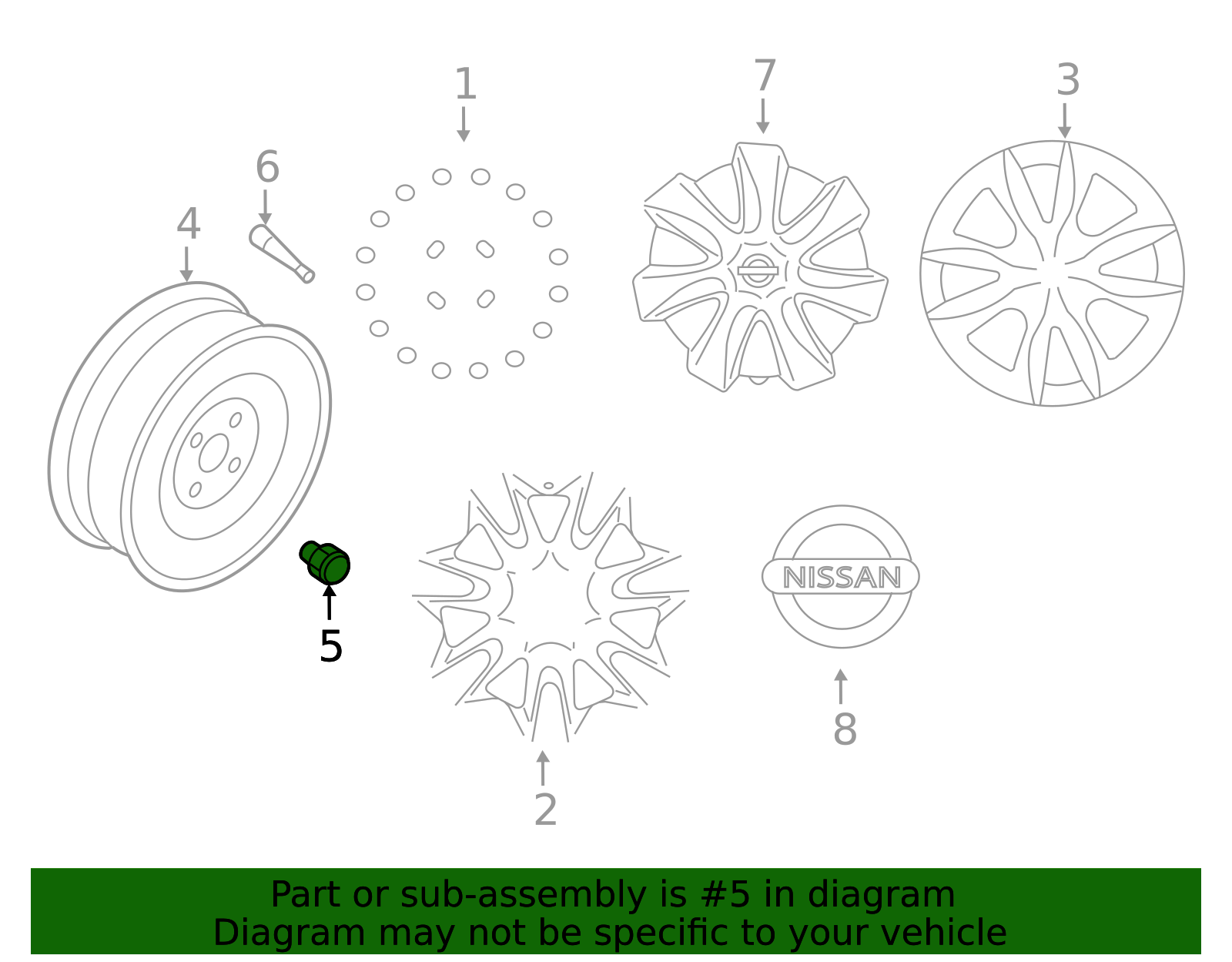 40224-ZE73A - Wheel Nut Official Nissan Parts Store