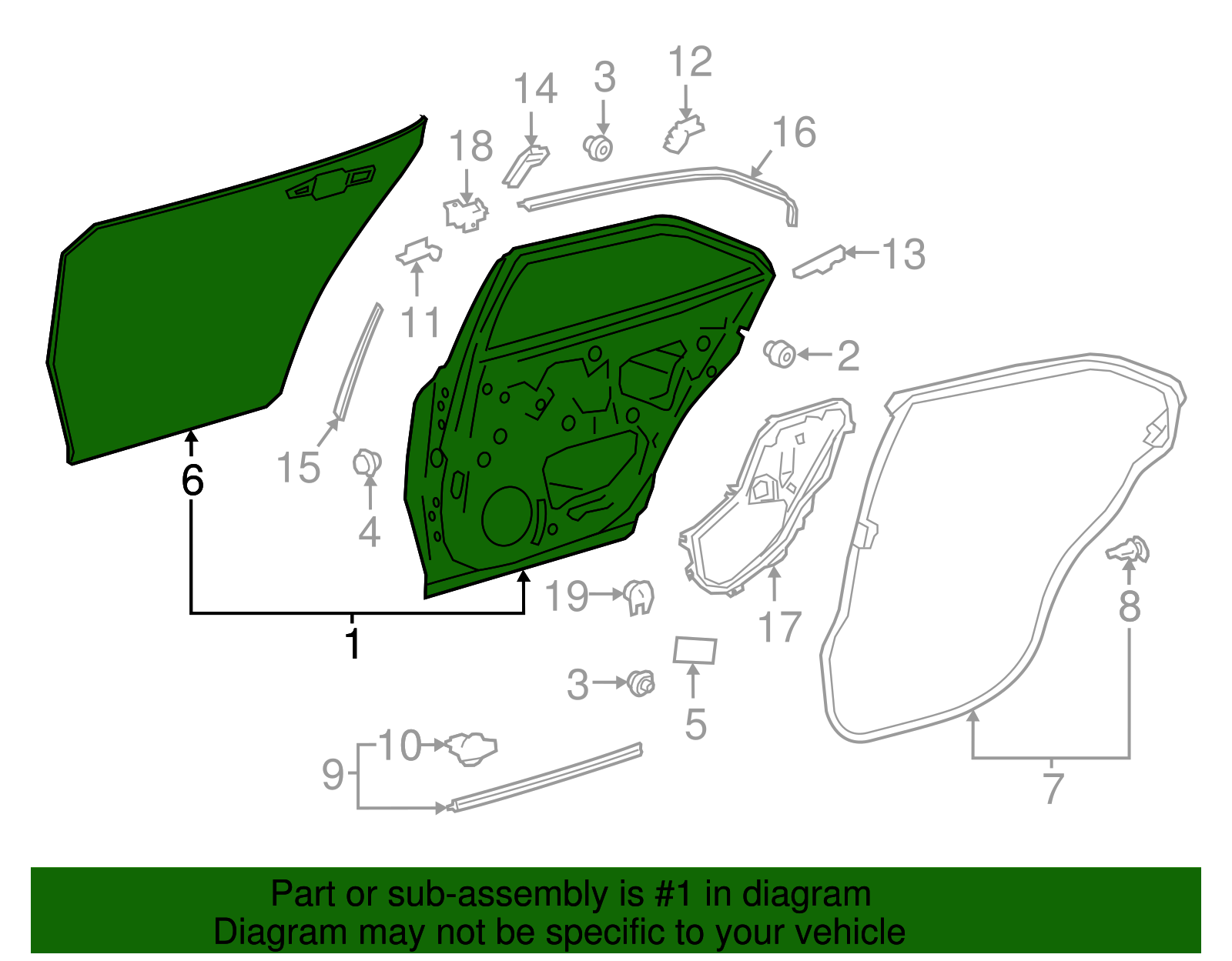 OEM 2018-2024 Toyota Camry Door Shell Part # 67004-06301 | Modern ...