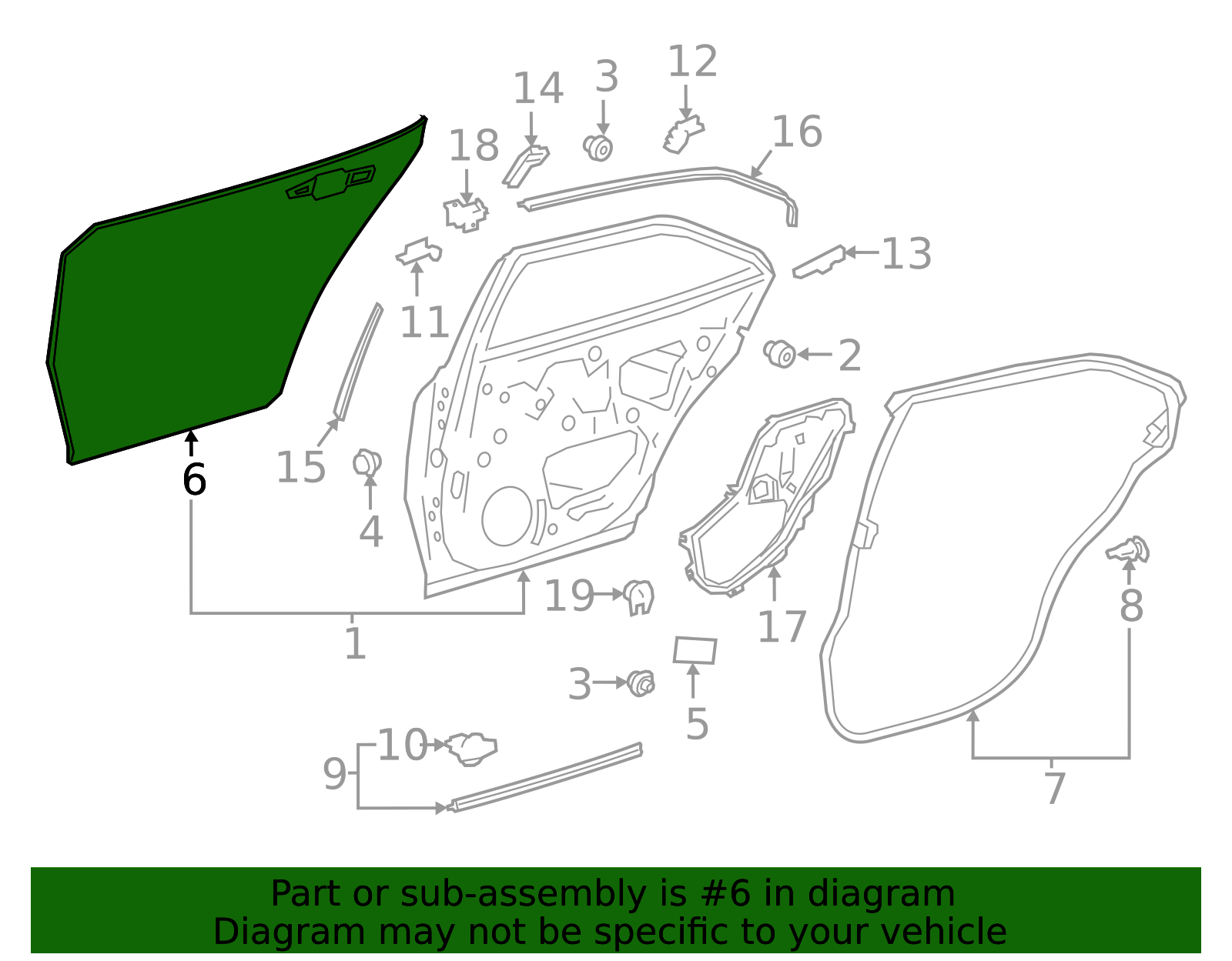 67114-06190 - Outer Panel - OEM Genuine Toyota Parts