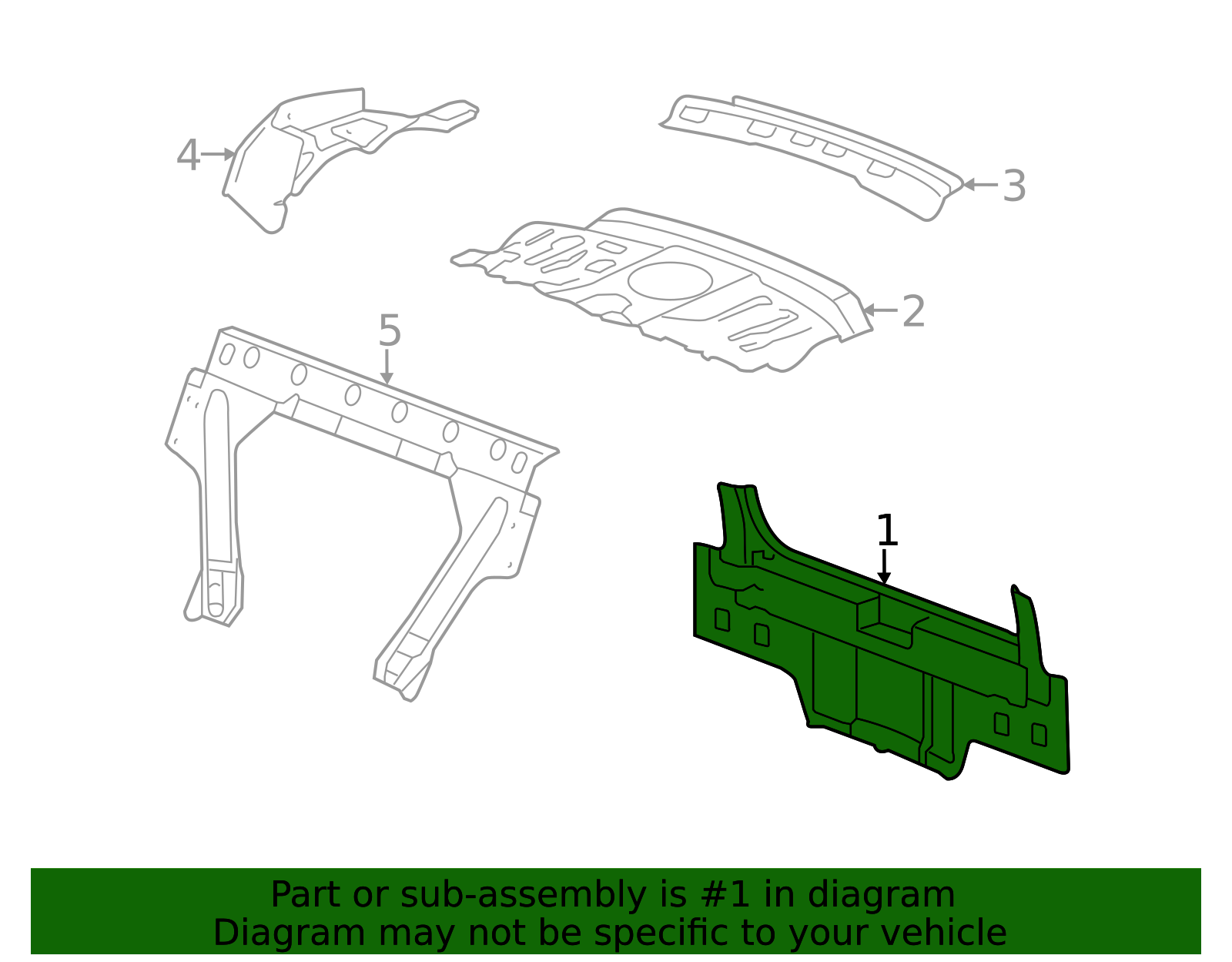 2008-2014 Cadillac CTS Rear End Panel 22838887 GM | GMPartsDirect.com