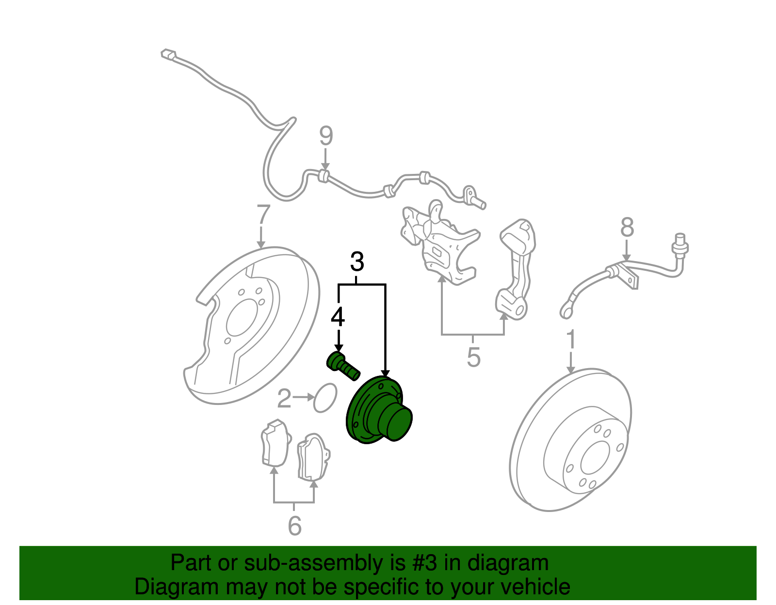 2002-2008 Nissan Hub Assembly 43202-7Y000 | Nissan Parts Central