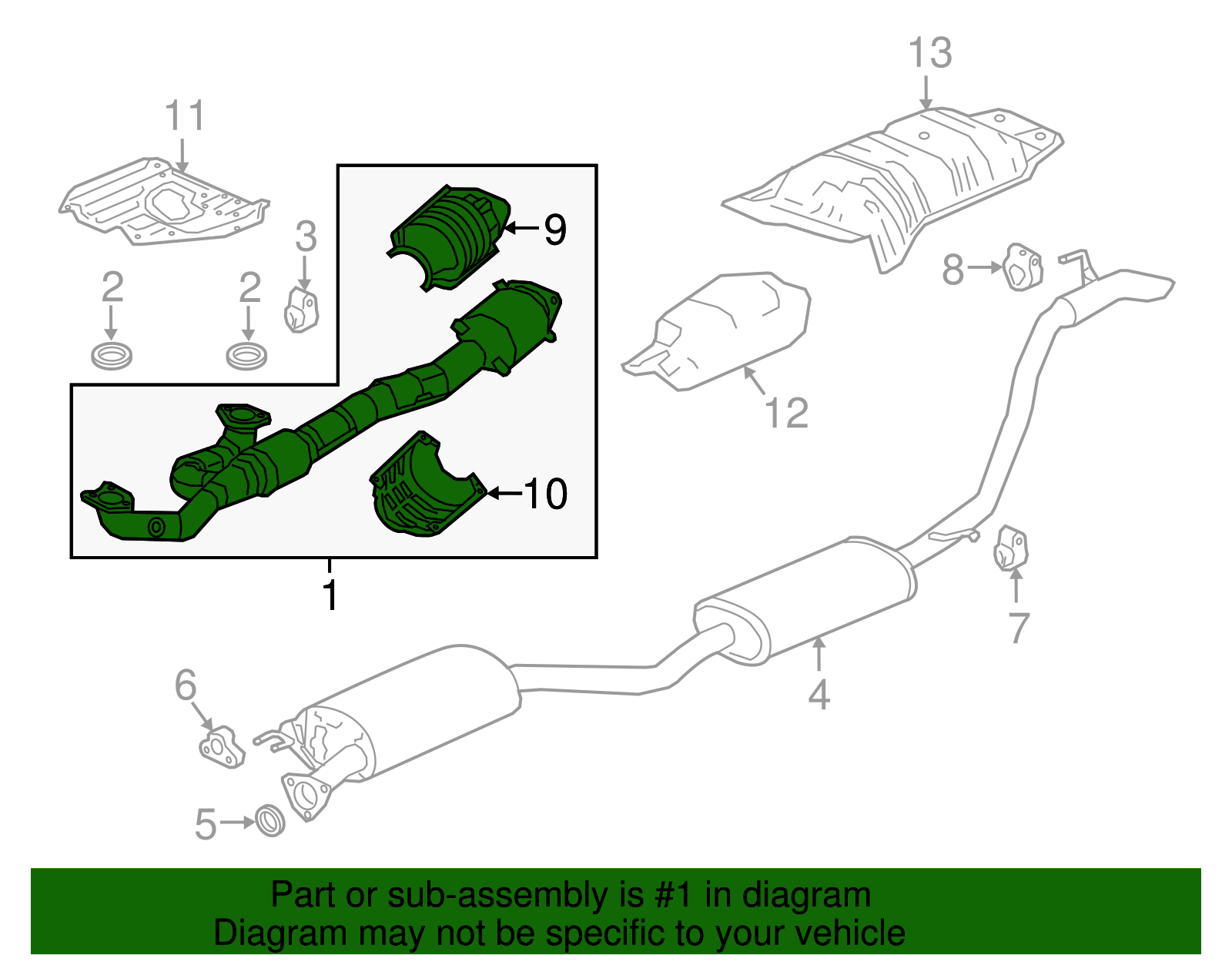 18150-5MJ-A50 - Converter & Pipe 2017-2023 Honda | Honda Parts Online