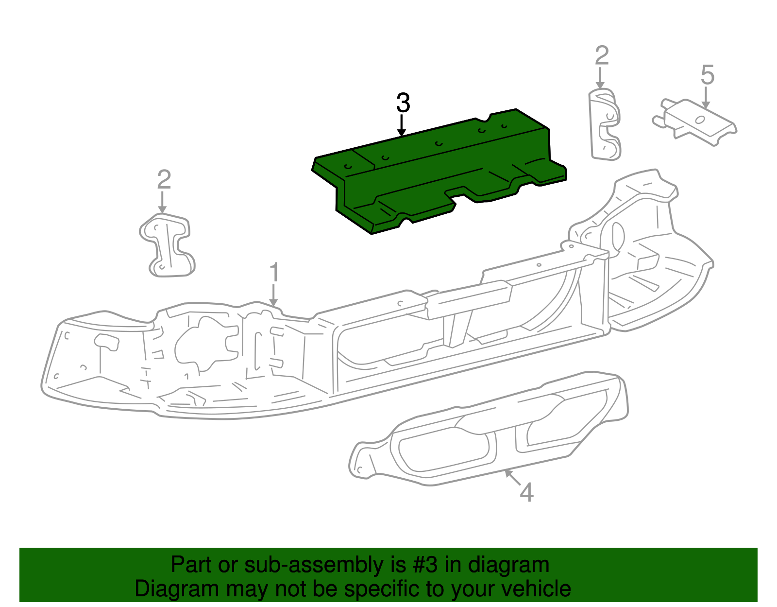 1999-2004 Ford Mustang Sight Shield 2R3Z-8C291-AA | GetOEMParts.com