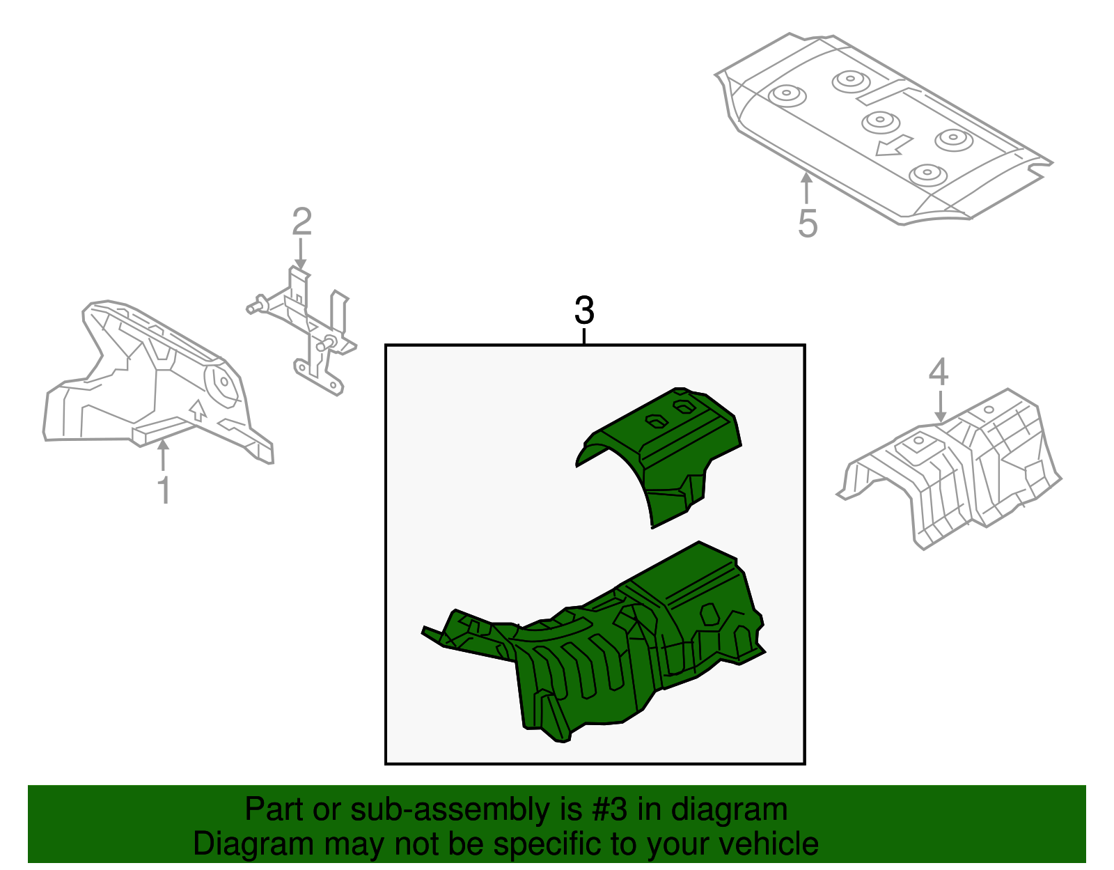 2013-2015 Mazda CX-5 Center Shield KD53-56-410A | Mazda Parts Deals