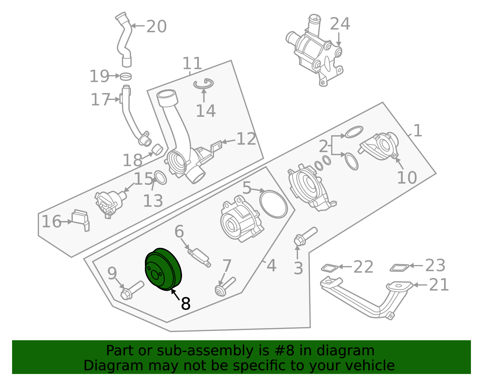 0PB-121-031 - High-Quality Engine Water Pump Pulley for 2009-2025 ...