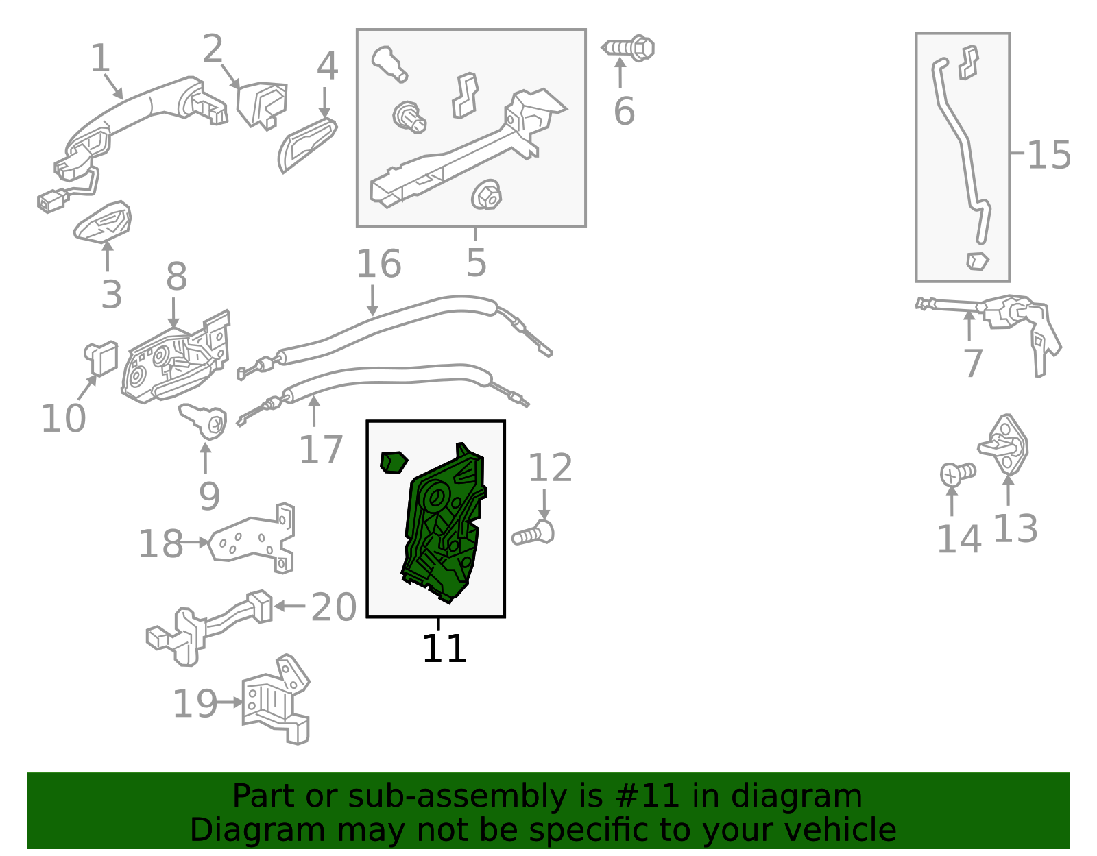 2016-2025 Honda | Door Lock Actuator Motor | 72150-T5R-A41 | Honda OEM ...
