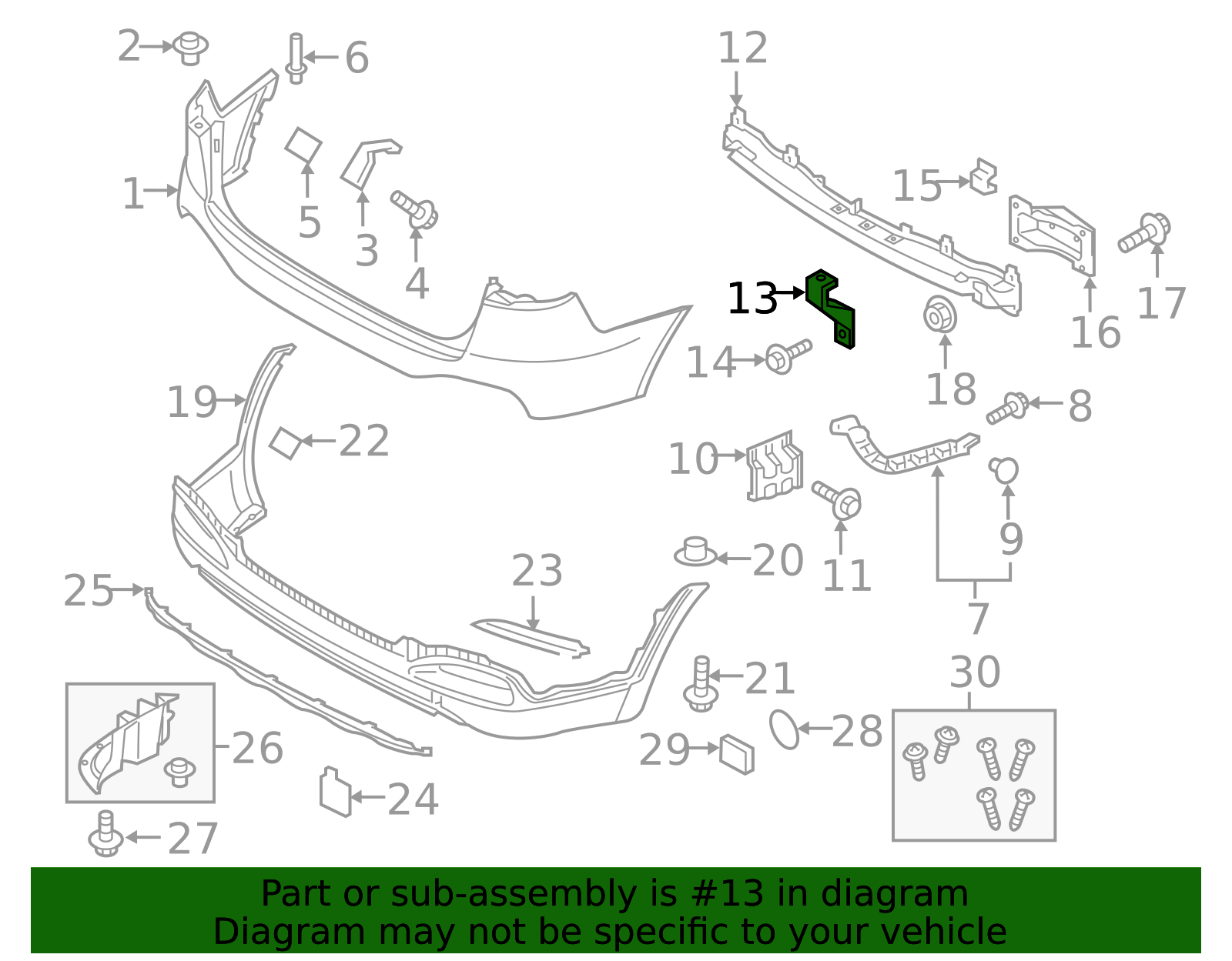 86633-C6000 - Impact Bar Upper Bracket 2016-2018 Kia Sorento | Kia ...