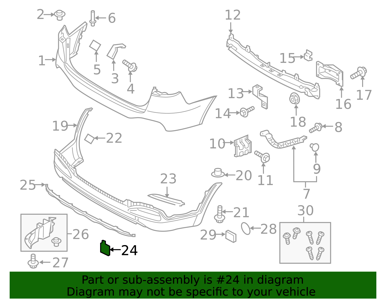 2016-2018 Kia Sorento OEM NEW 2016-18 Kia Sorento Sport Rear Bumper Tow ...