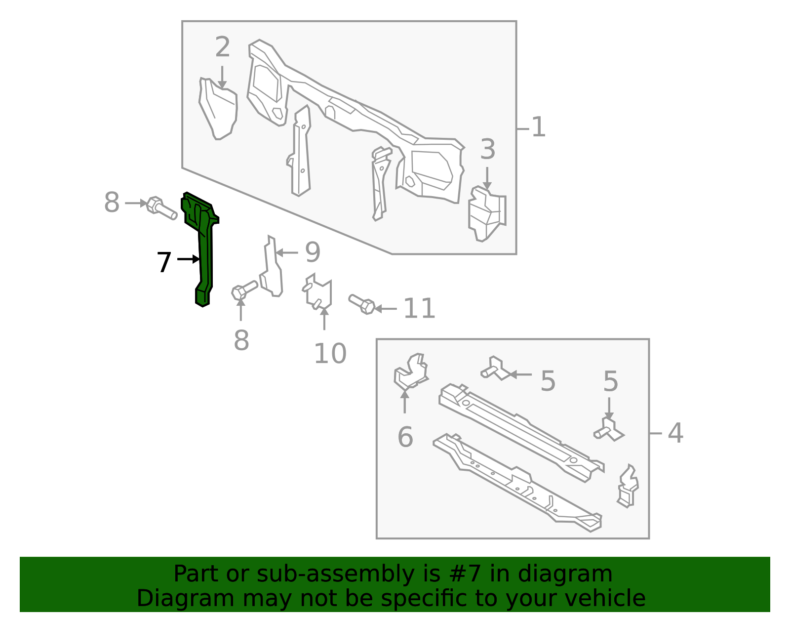 2008 Mazda Tribute Lock Support ZZCA-52-820 | QuirkParts