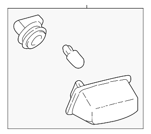 81270-20610 - 2000-2005 Toyota Celica - License Lamp | Toyota Parts ...