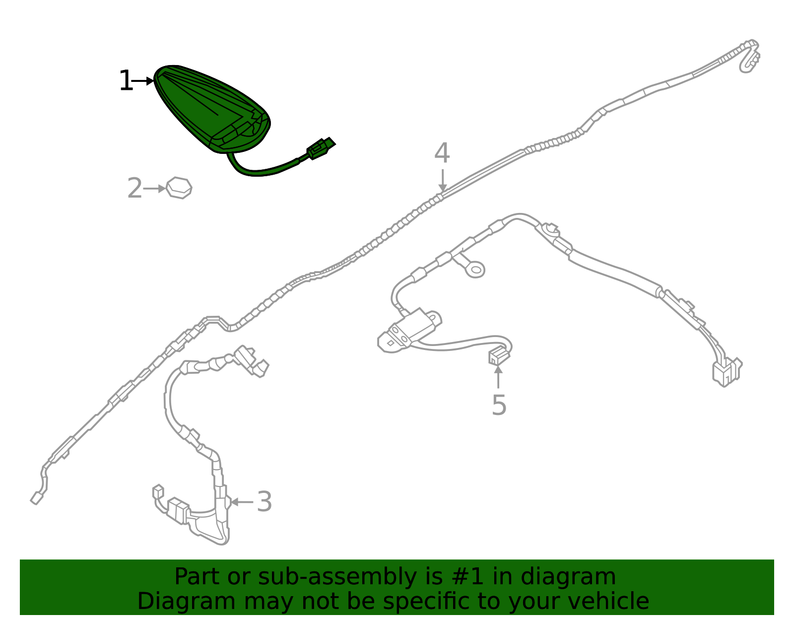 2019-2020 Toyota Yaris Antenna 86300-WB005 | Toyota Parts Center
