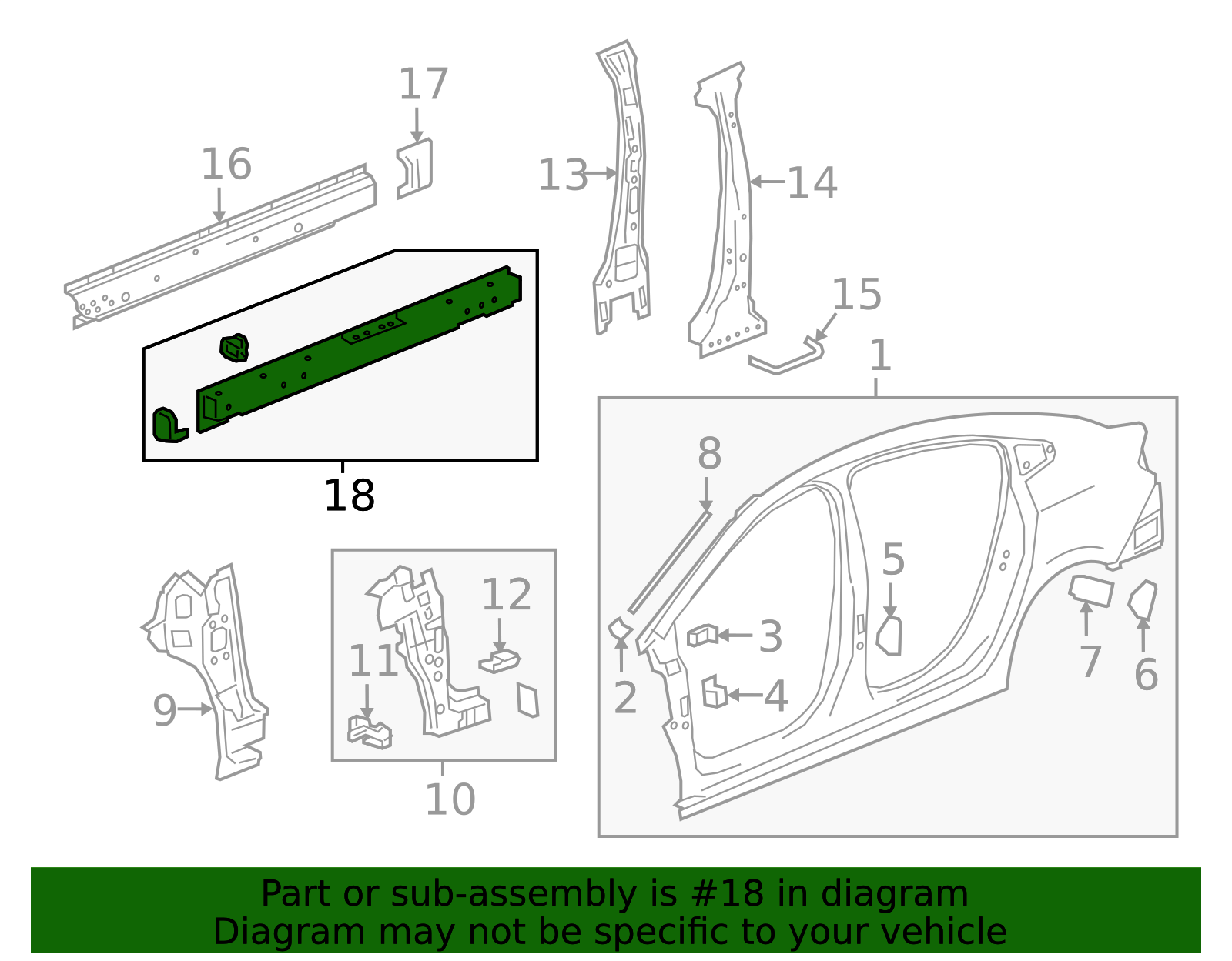 84171962 - High-Quality Passenger Side Rocker Outer Panel Reinforcement ...