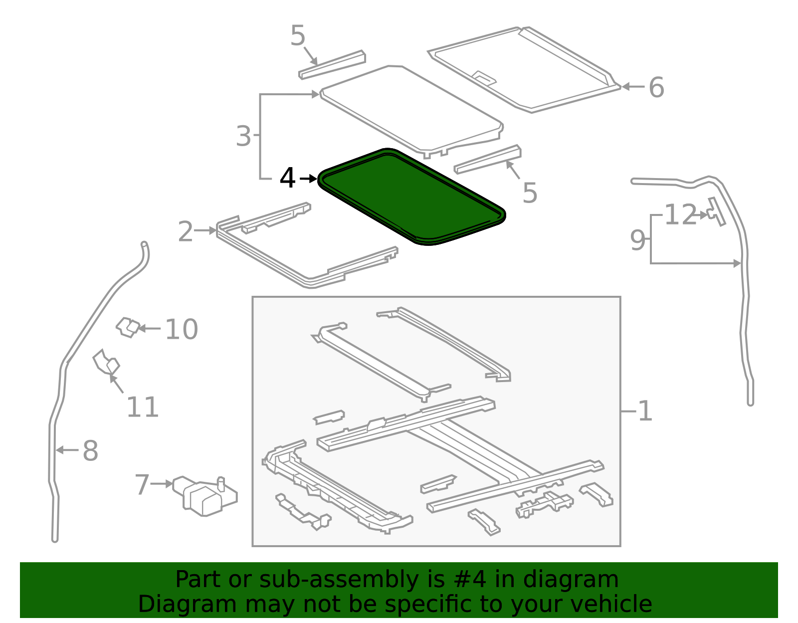 2005-2023 Toyota Glass Weather-Strip 63251-0E010 | MotorMotor