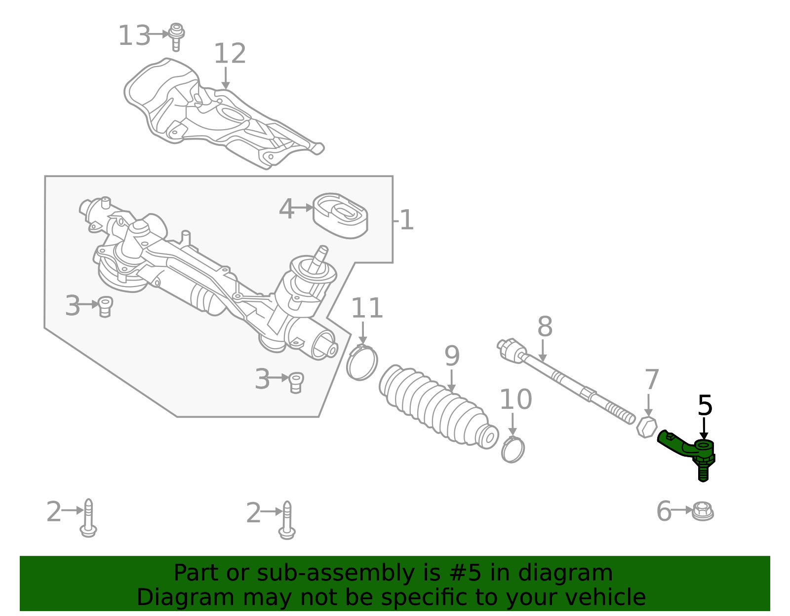 5WA-423-812-E - Outer Tie Rod 2018-2022 Volkswagen Tiguan | Wolfsburg ...