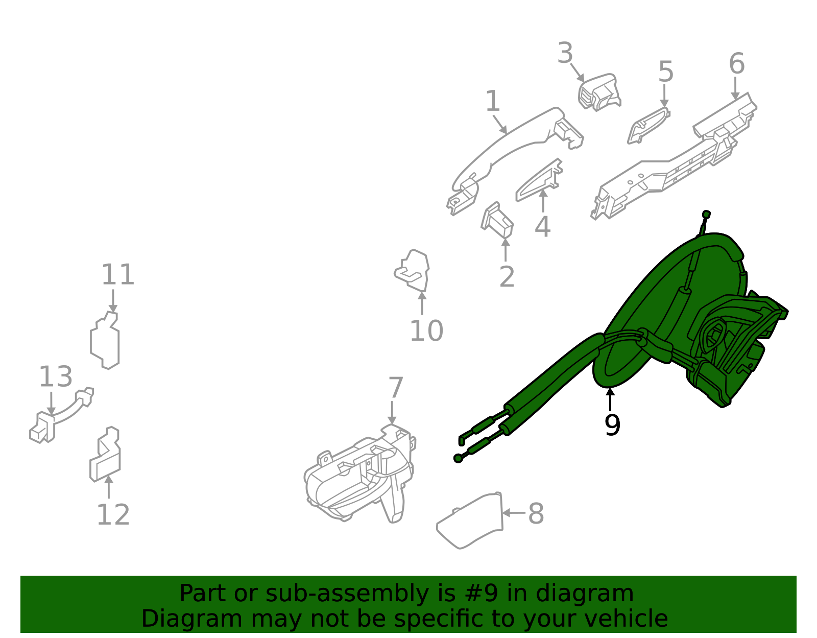 2021-2025 Nissan Rogue Door Lock Actuator Motor 82501-6RA0A | Bill Kay ...