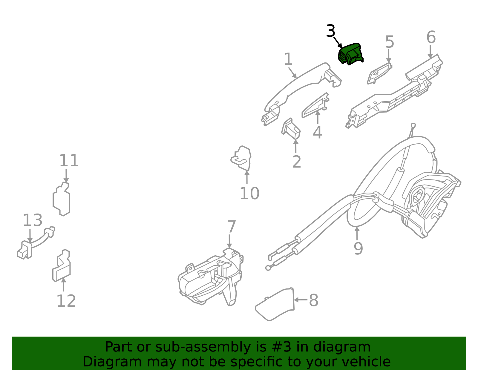 82646-6RA1B - 2021-2022 Nissan Rogue - Escutcheon | Conicelli Nissan