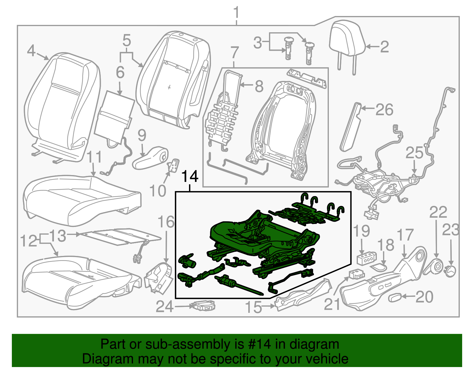 2015-2022 Chevrolet Trax F Frame 42739161 | Shop Matick Buick GMC