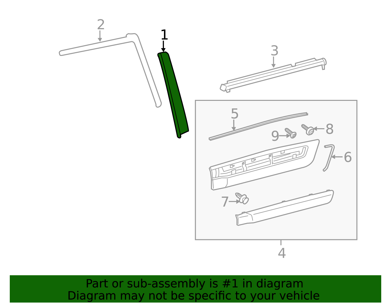 75762-60060 - Frame Molding 2013-2021 Toyota Land Cruiser | Toyota ...