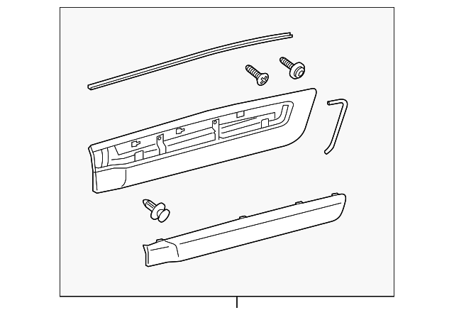 2016-2020 Toyota Land Cruiser Body Side Molding 75076-60140 | Toyota ...