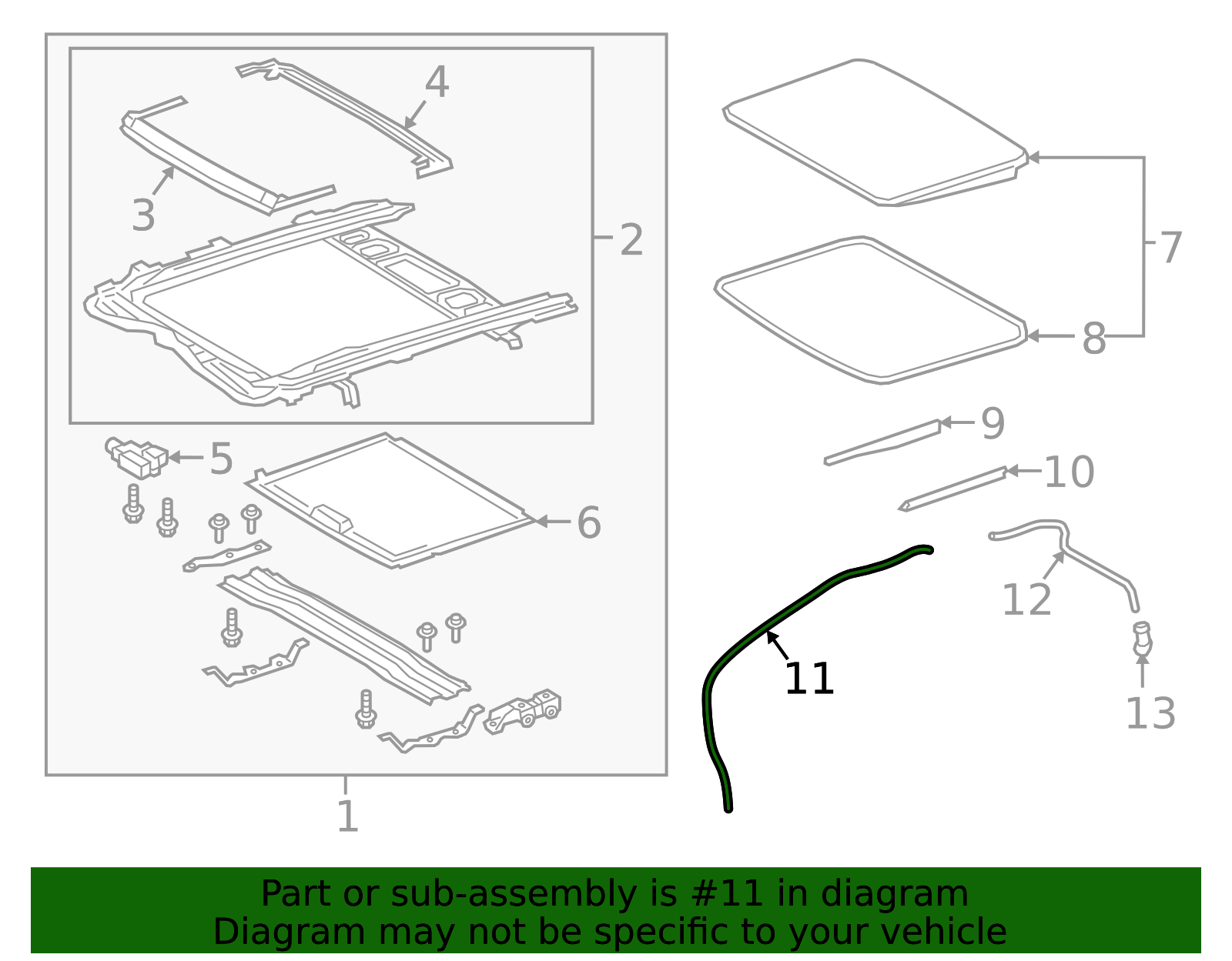 63220-76030 - High-Quality Sunroof Drain Hose for 2019-2025 Lexus ...