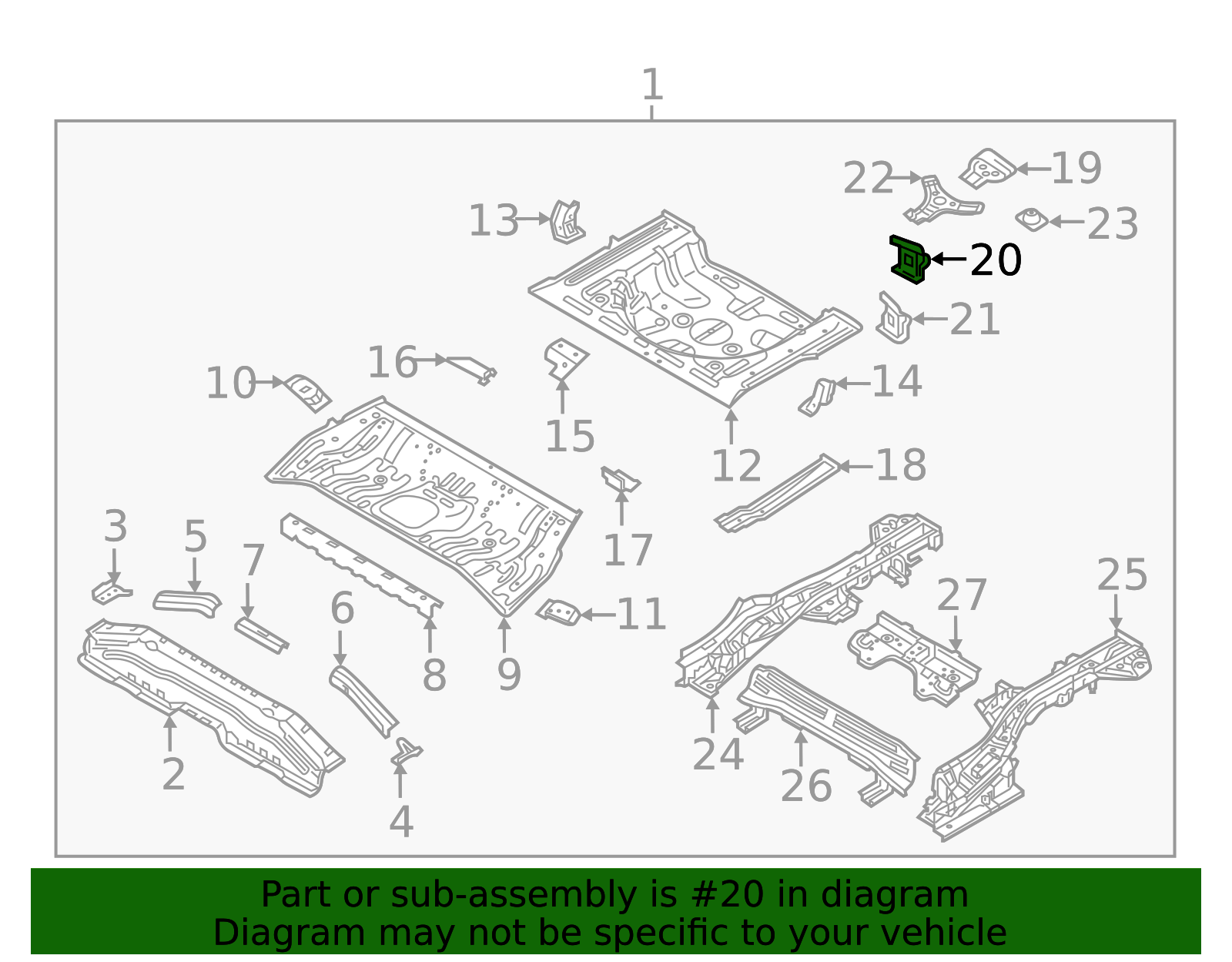 2018-2020 Hyundai Elantra GT Rear Bracket 65662-G3000 | MotorMotor