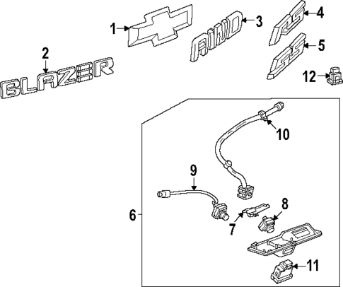 Exterior Trim - Lift Gate for 2025 Chevrolet Colorado | GM Parts Center