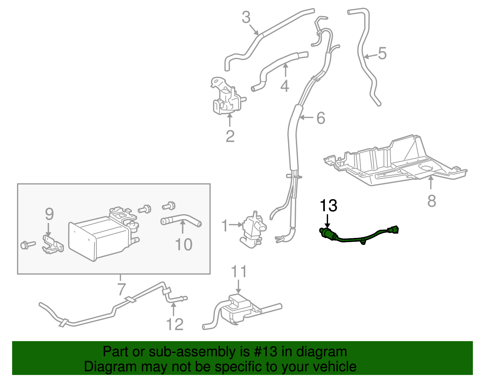2004-2010 Toyota Sienna Oxygen Sensor 89467-08040 | Toyota Parts Center