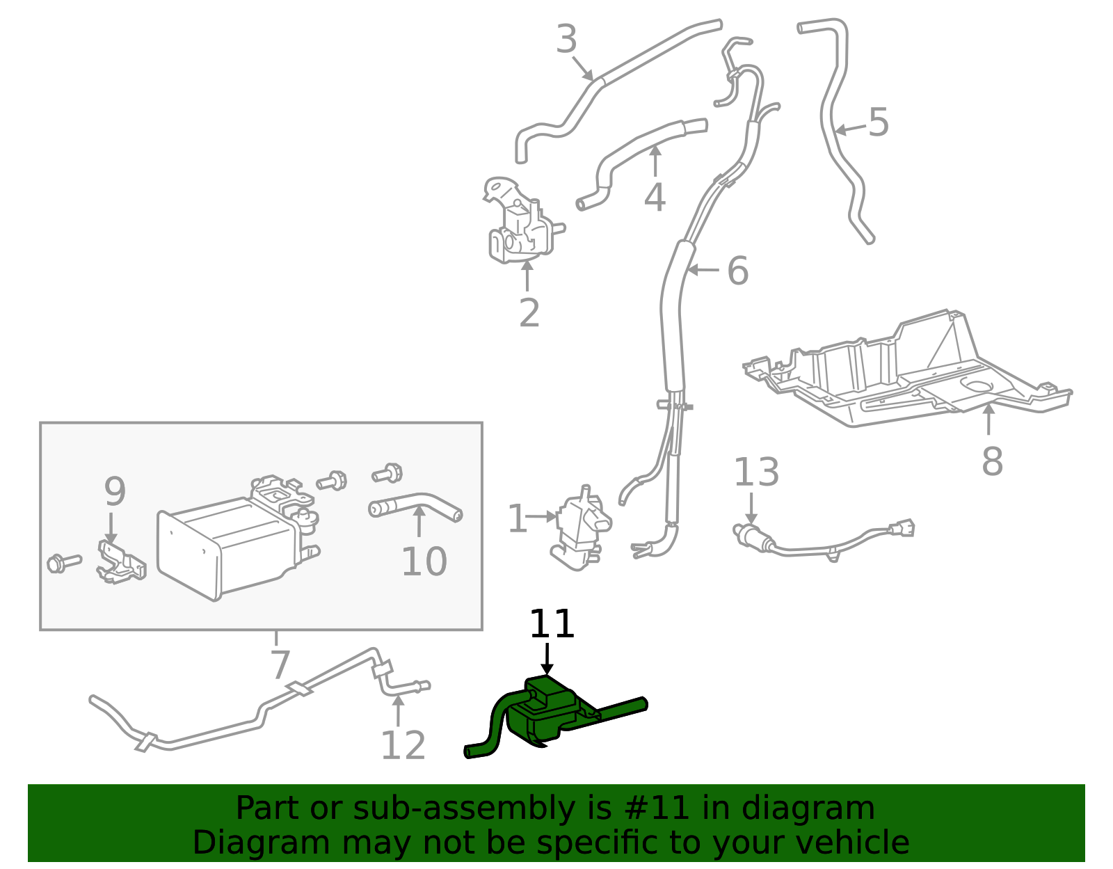 2004-2010 Toyota Sienna Vapor Filter 77746-08010 | Toyota Parts Center