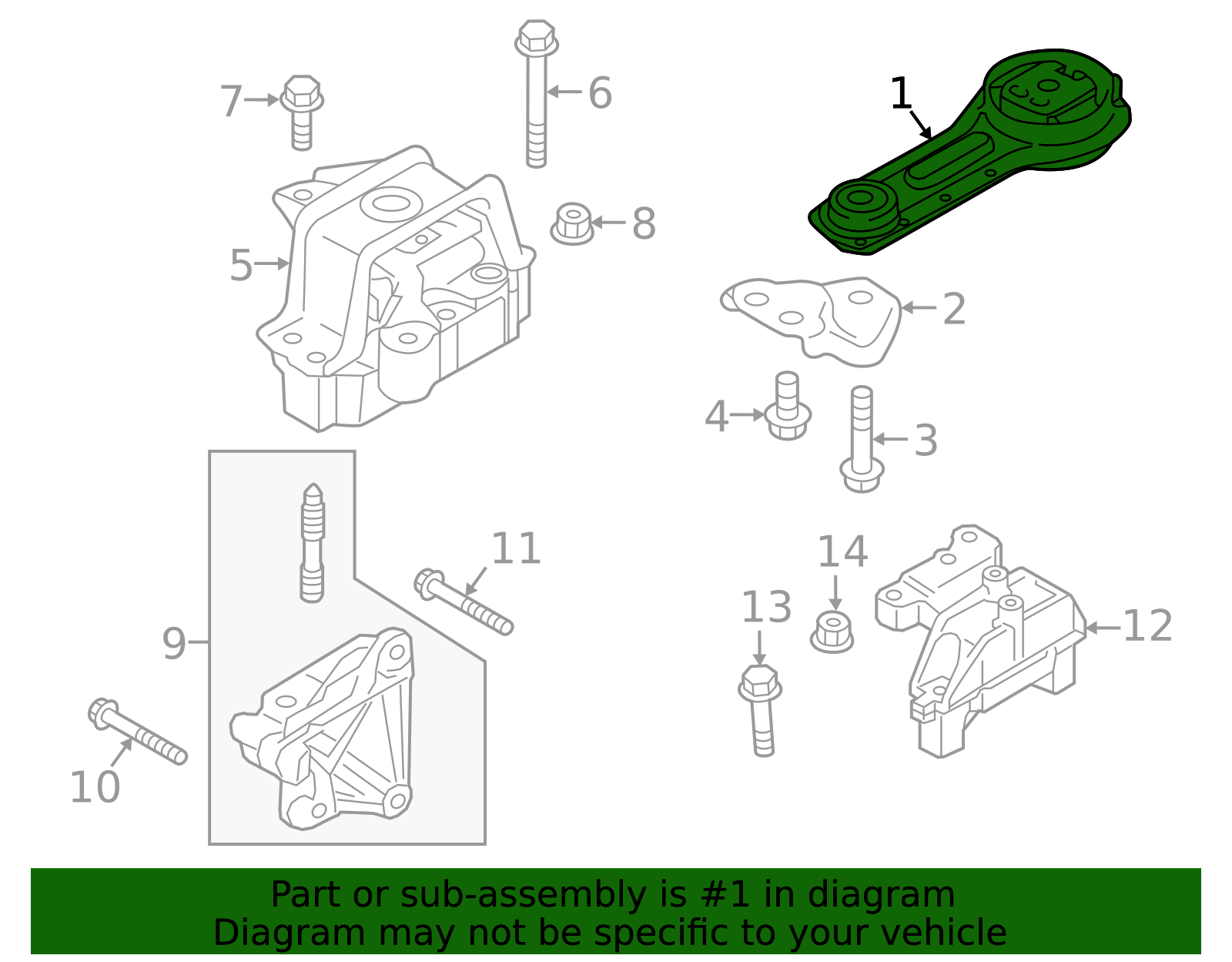 1092A223 - Front Mount 2014-2022 Mitsubishi | Mitsubishi Direct Parts