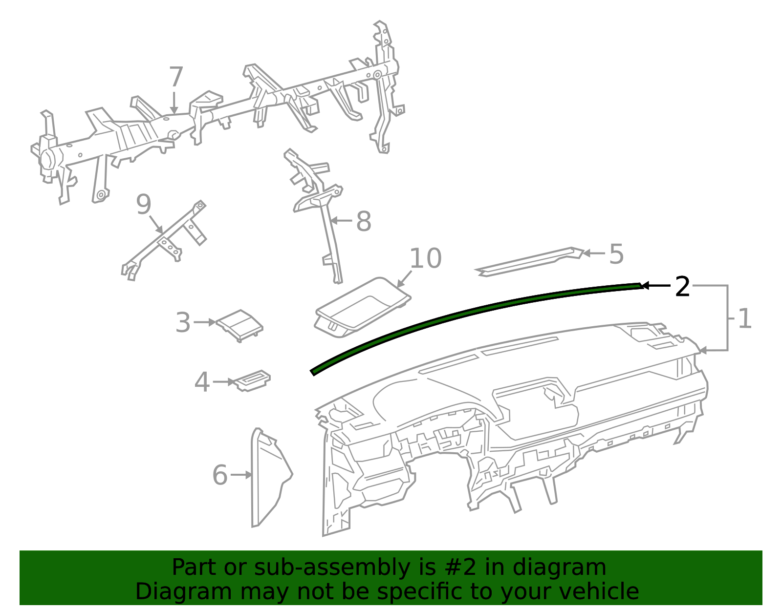 2019-2025 Toyota Cushion 55349-0R030 | Toyota Parts Center