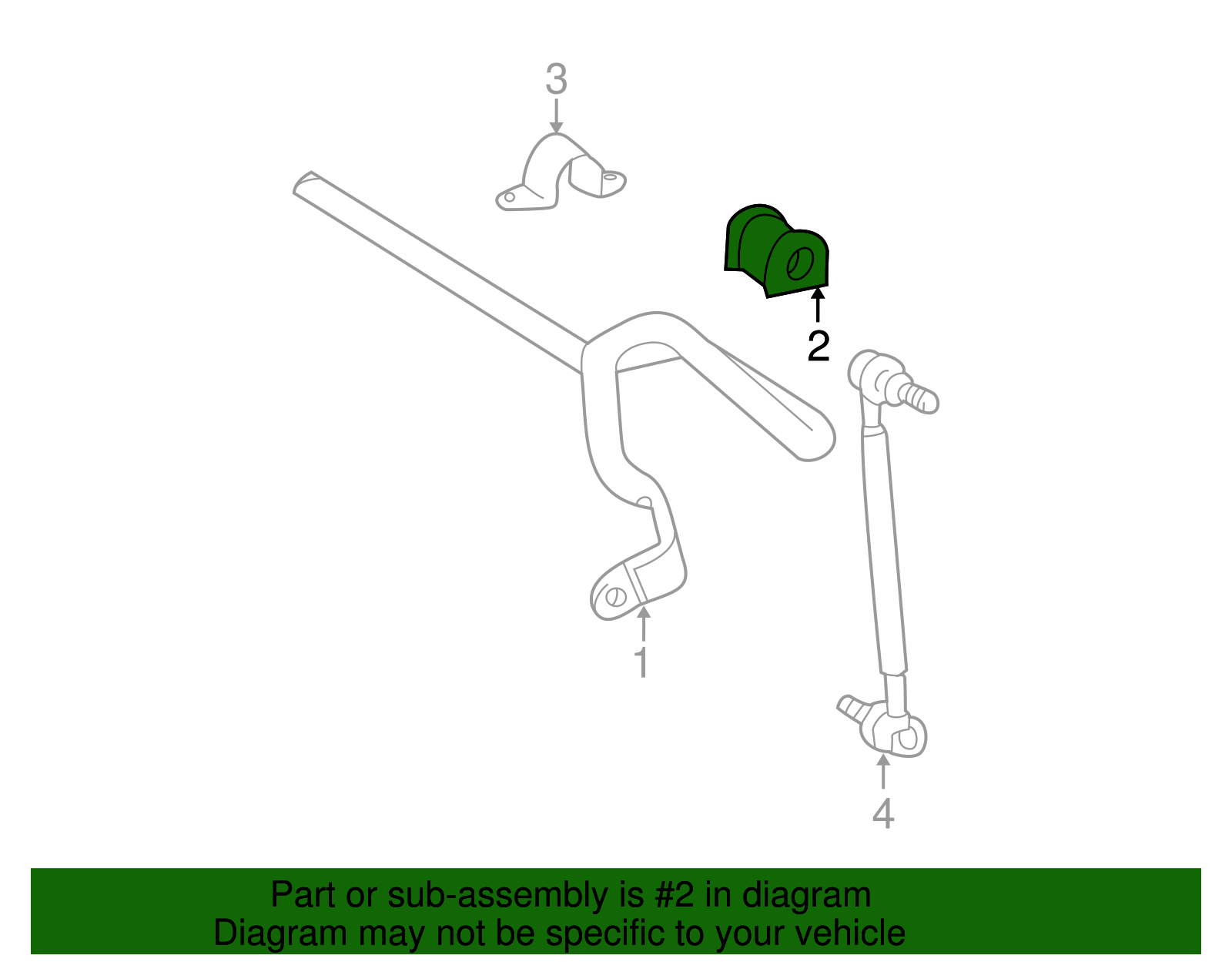2003-2019 Toyota Suspension Stabilizer Bar Bushing (Front) 48815-02100 ...