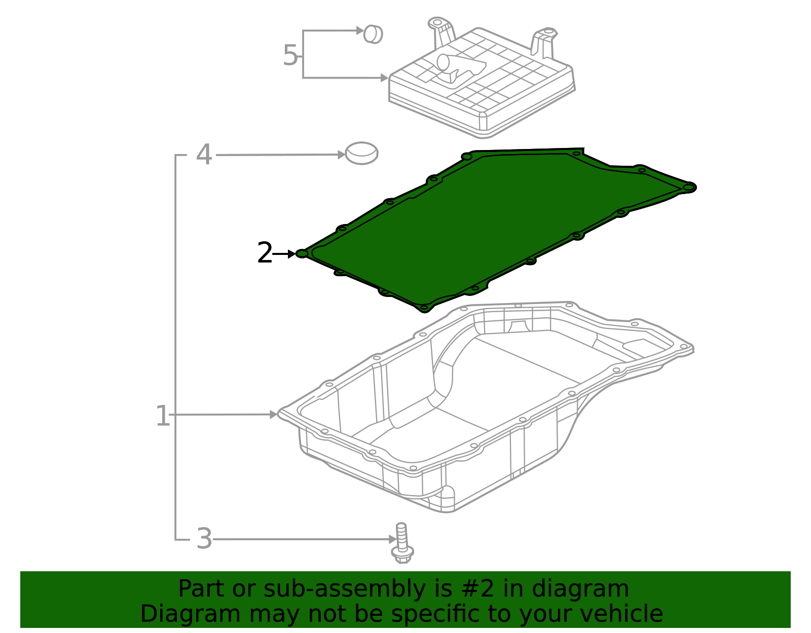 2020-2025 GM Automatic Transmission Pan Gasket 24297922 | Courtesy Parts