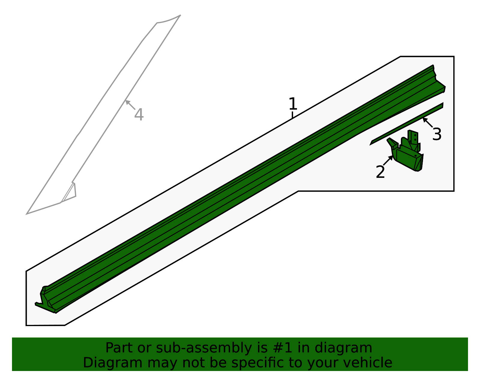 2022-2024 Kia EV6 Rocker Molding 87752-CV000 | QuirkParts