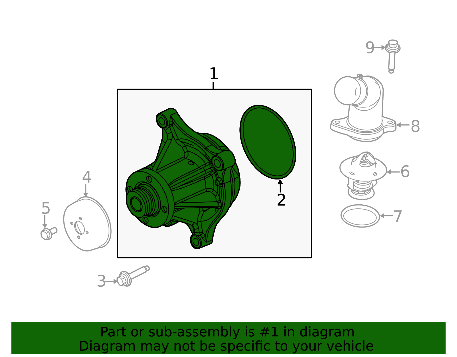 AL3Z-8501-D - 2010-2022 Ford - Water Pump Assembly | Ford OEM Parts Outlet