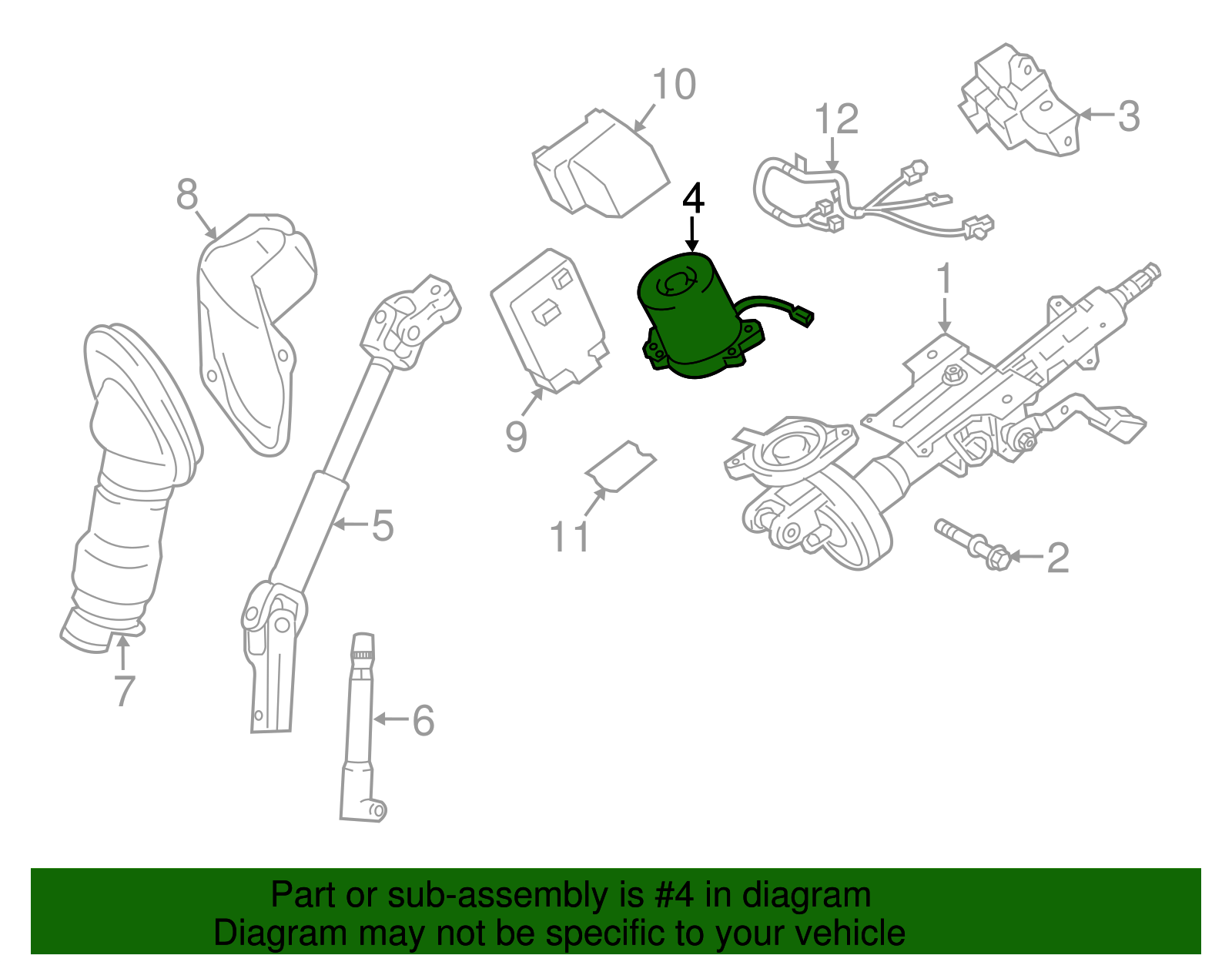 80960-42051 - Toyota Power Steering Assist Motor 2013-2018 Toyota RAV4 | Performance Auto Parts