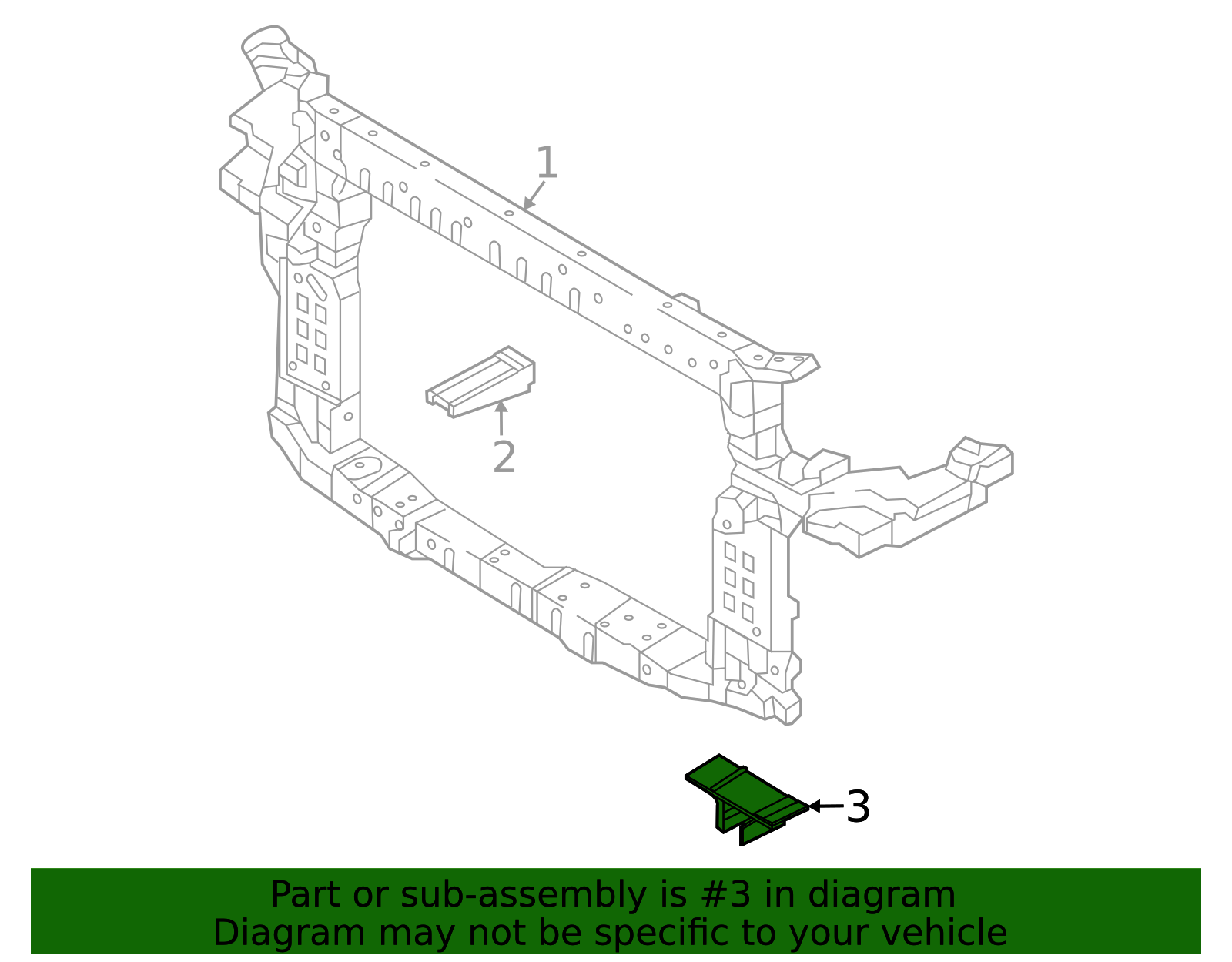 2021-2025 Kia Sorento | Lower Reinforced | 64156-P2000 | Kia Auto Parts