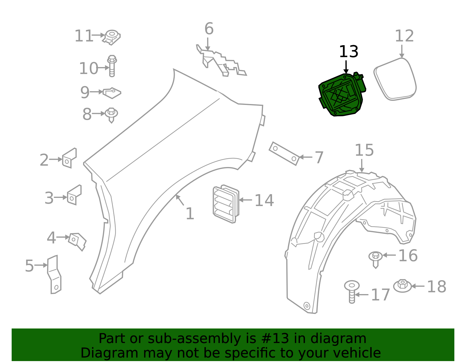 51177433413 - Filler Pocket (51-17-7-433-413) | BMW of South Atlanta Parts
