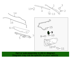 2021-2025 GM Windshield Washer Pump 84801575 GM | GMPartsDirect.com