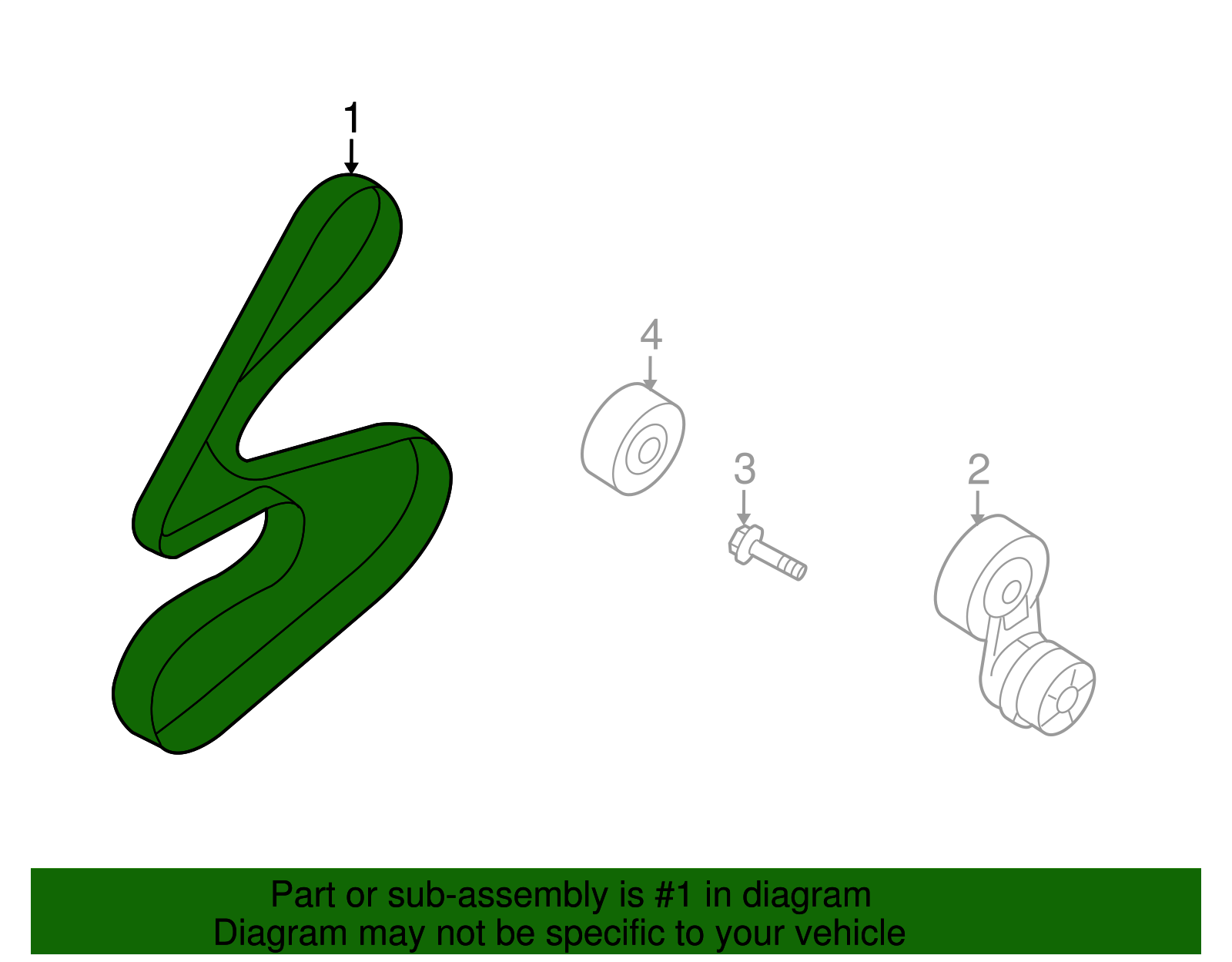 25212-3E050 - Kia Serpentine Belt 2007 Kia Rondo | Performance Auto Parts