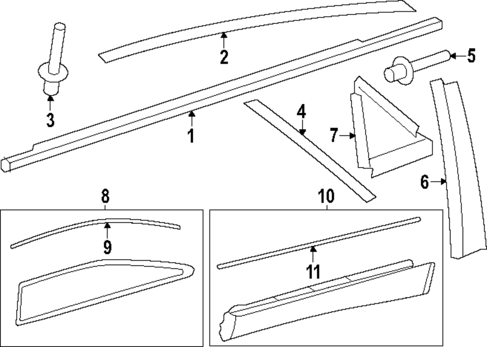 2023-2025 Toyota Crown Belt Molding 75730-30520 | Toyota Parts Center