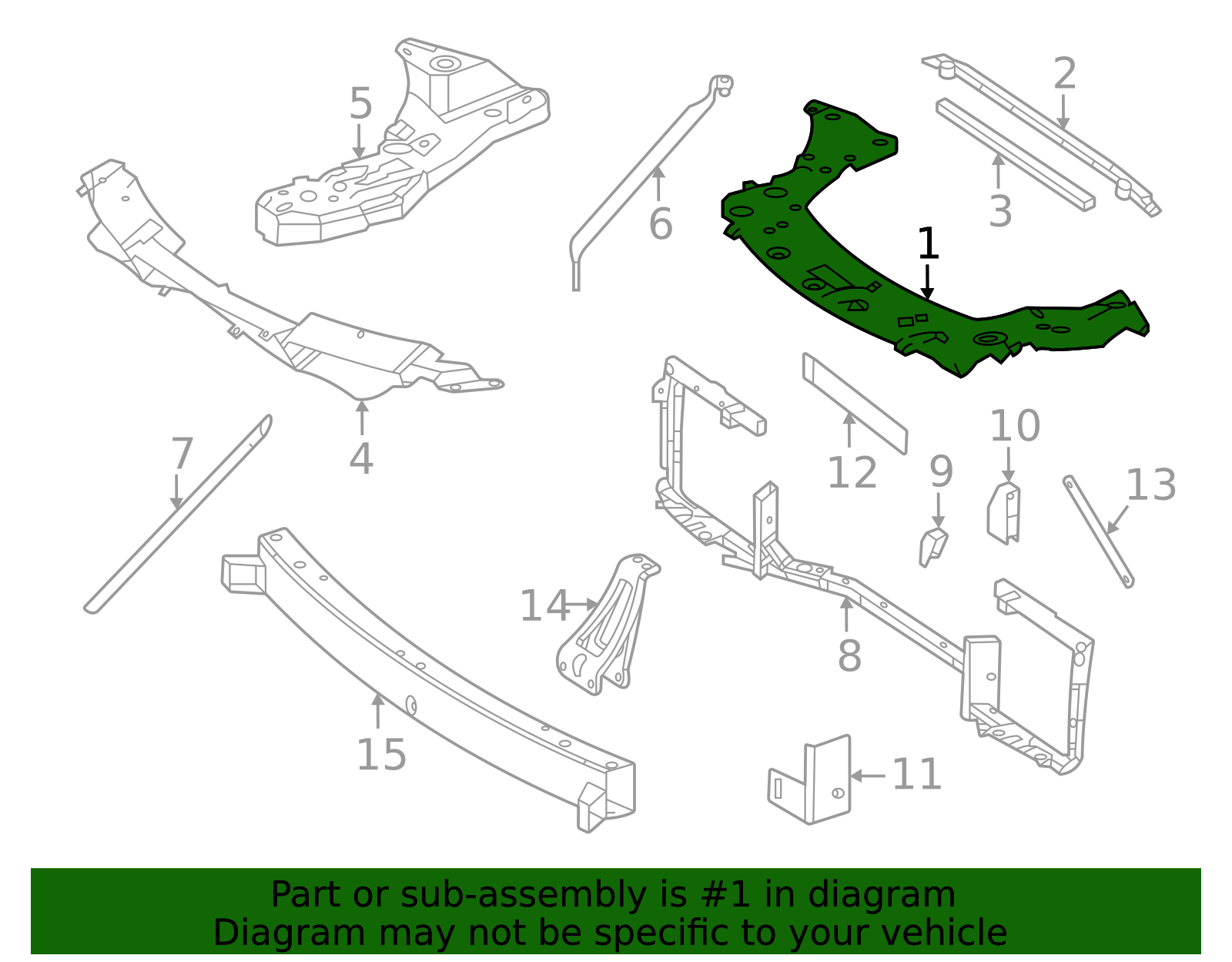 190-620-67-00 - Upper Tie Bar 2016-2021 Mercedes-Benz | Mercedes-Benz ...