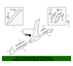 82315-2P000 - Body A-Pillar Trim Panel Clip 2010-2025 Kia | Genuine Kia ...