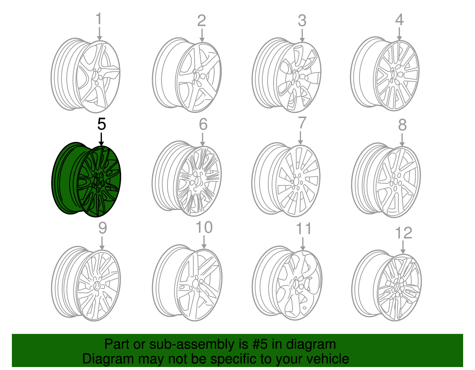 2007-2016 Volvo Aluminum Rim Regor 7 X 17in - Silver Bright 30748345 ...